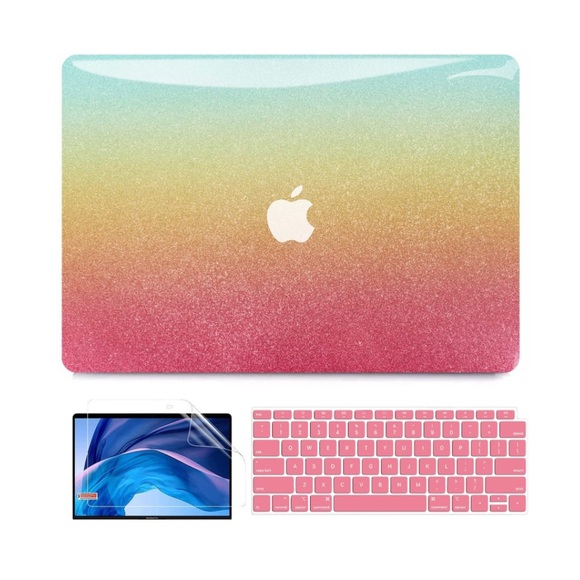 Accessories | 13 Rainbow Bling Glitter Ombre Macbook Air Hard Shell ...